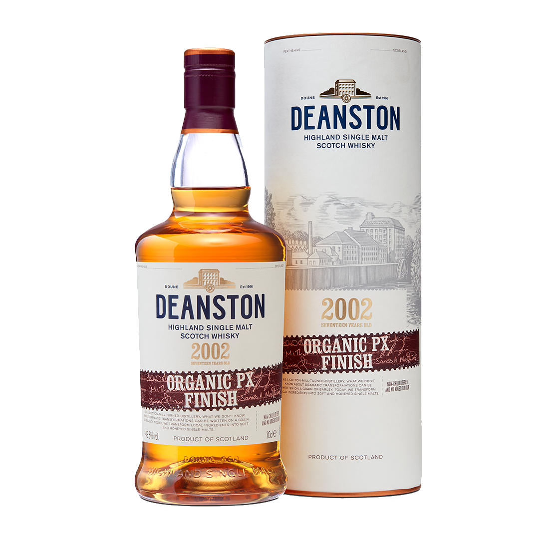 2002 Organic PX Cask Finish Limited Edition – Deanston Distillery